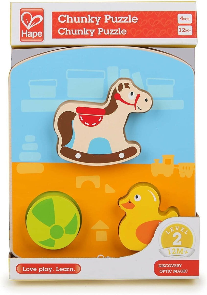 Hape Chunky Puzzle | Durable Wooden Toddler Puzzle – Babysupermarket