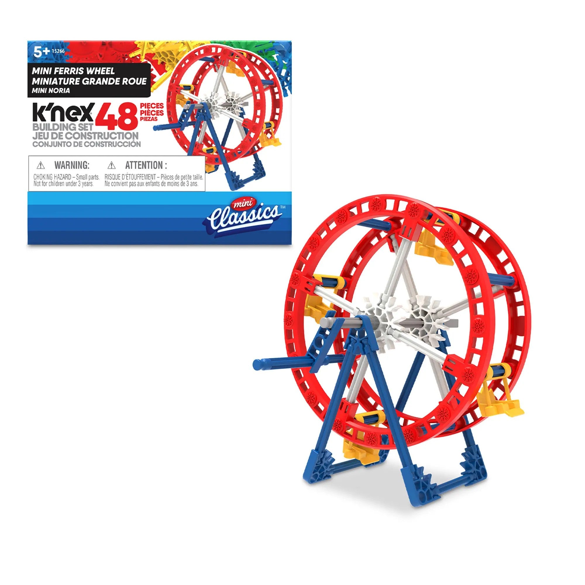 K'NEX Mini Ferris Wheel | Retro Building Toy Set - 48 Pieces ...