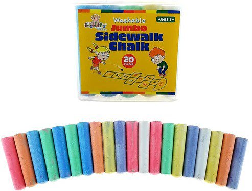 Jumbo Washable Sidewalk Chalk | The Original Toy Company – Babysupermarket