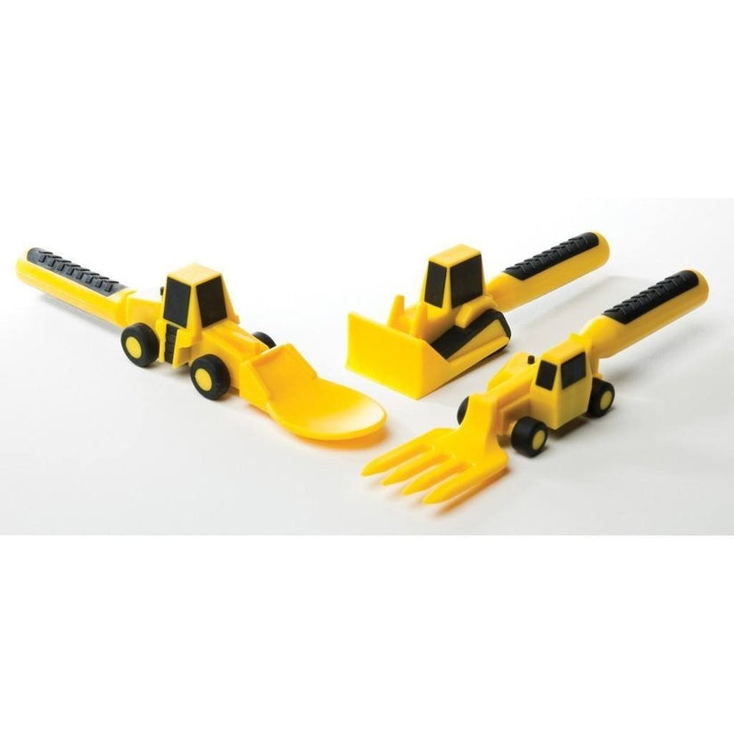 Constructive Eating Construction Utensils 3 Piece Set – Babysupermarket