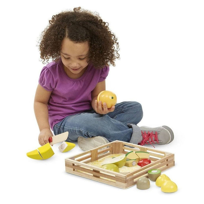 Melissa & Doug Cutting Fruit Wooden Play Food – Babysupermarket