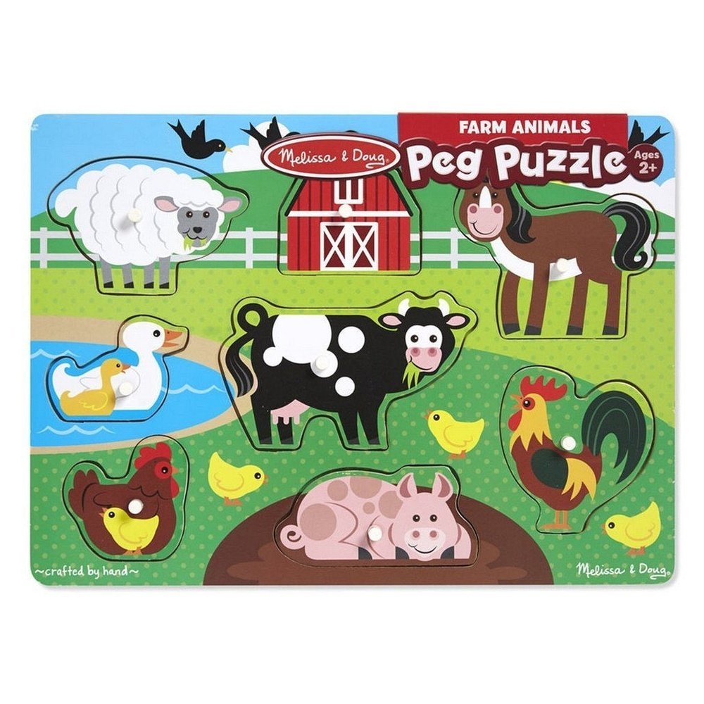 Melissa & Doug Farm Peg Puzzle – Babysupermarket
