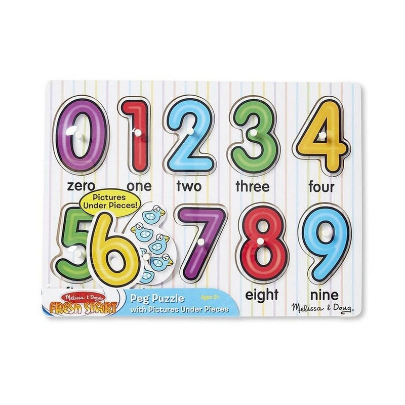 Melissa & Doug See Inside Numbers Peg Puzzle - Babysupermarket
